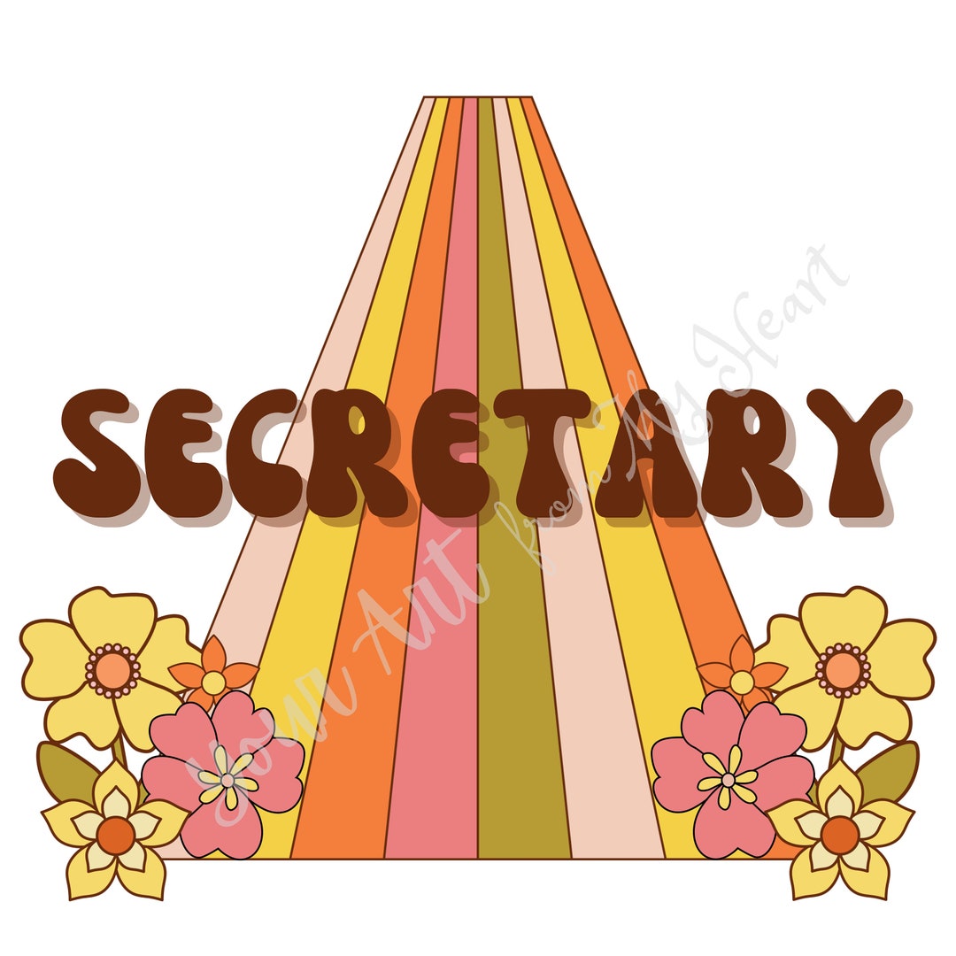 Secretary Print, SVG PNG DXF, Teacher Appreciation, File for Stickers ...