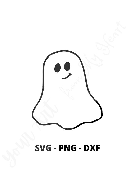 Ghost SVG PNG DXF File Halloween Printable Art Ghost Print - Etsy