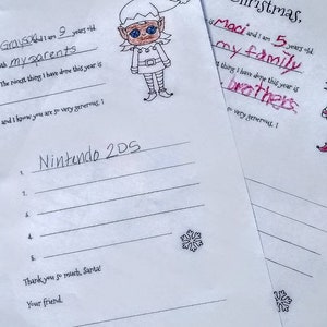 Downloadable Letter to Santa and Coloring Pages, Printable Letter to ...