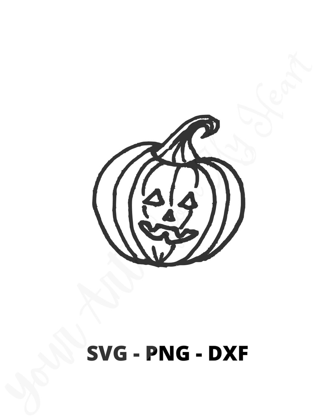 Jack-o-lantern SVG PNG DXF File, Halloween Printable Art, Jack-o ...
