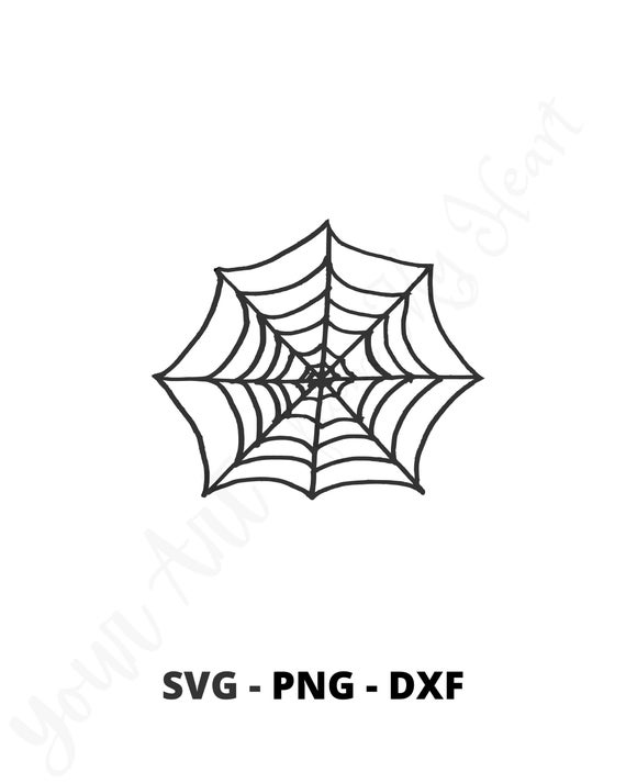 Spider Web SVG PNG DXF File Halloween Printable Art Spider - Etsy