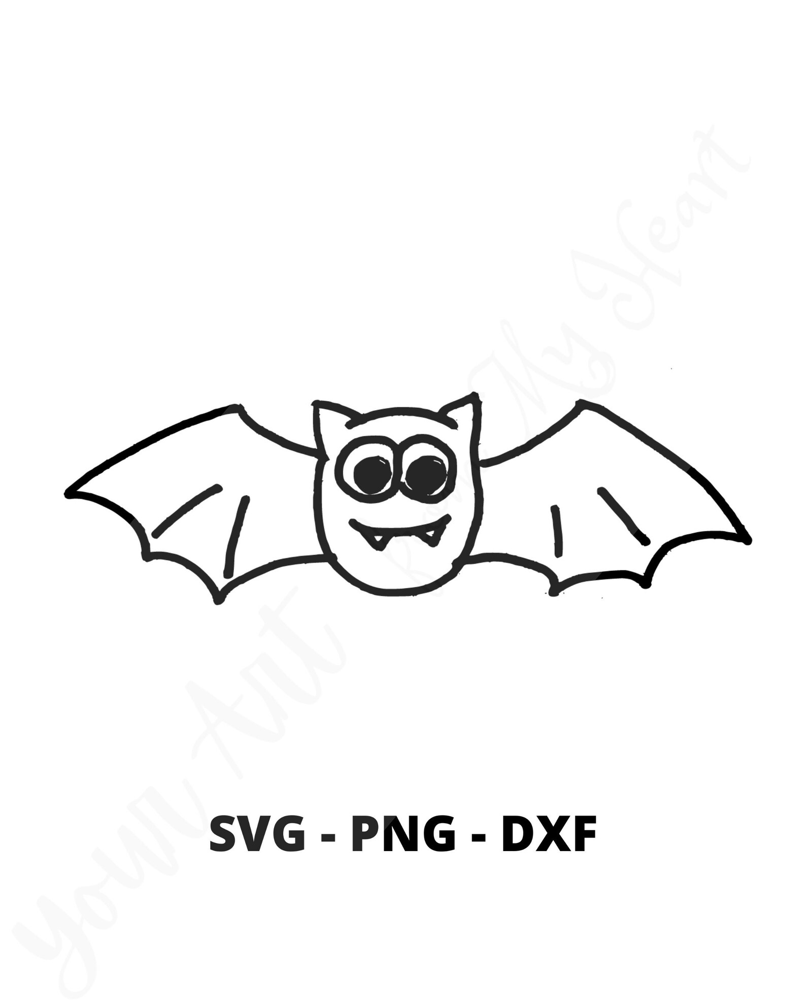 Bat SVG PNG DXF File, Halloween Printable Art, Bat Print, Halloween Bat ...