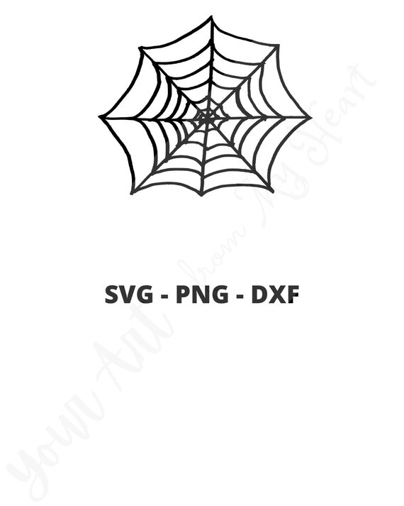 Spider Web SVG PNG DXF File Halloween Printable Art Spider - Etsy