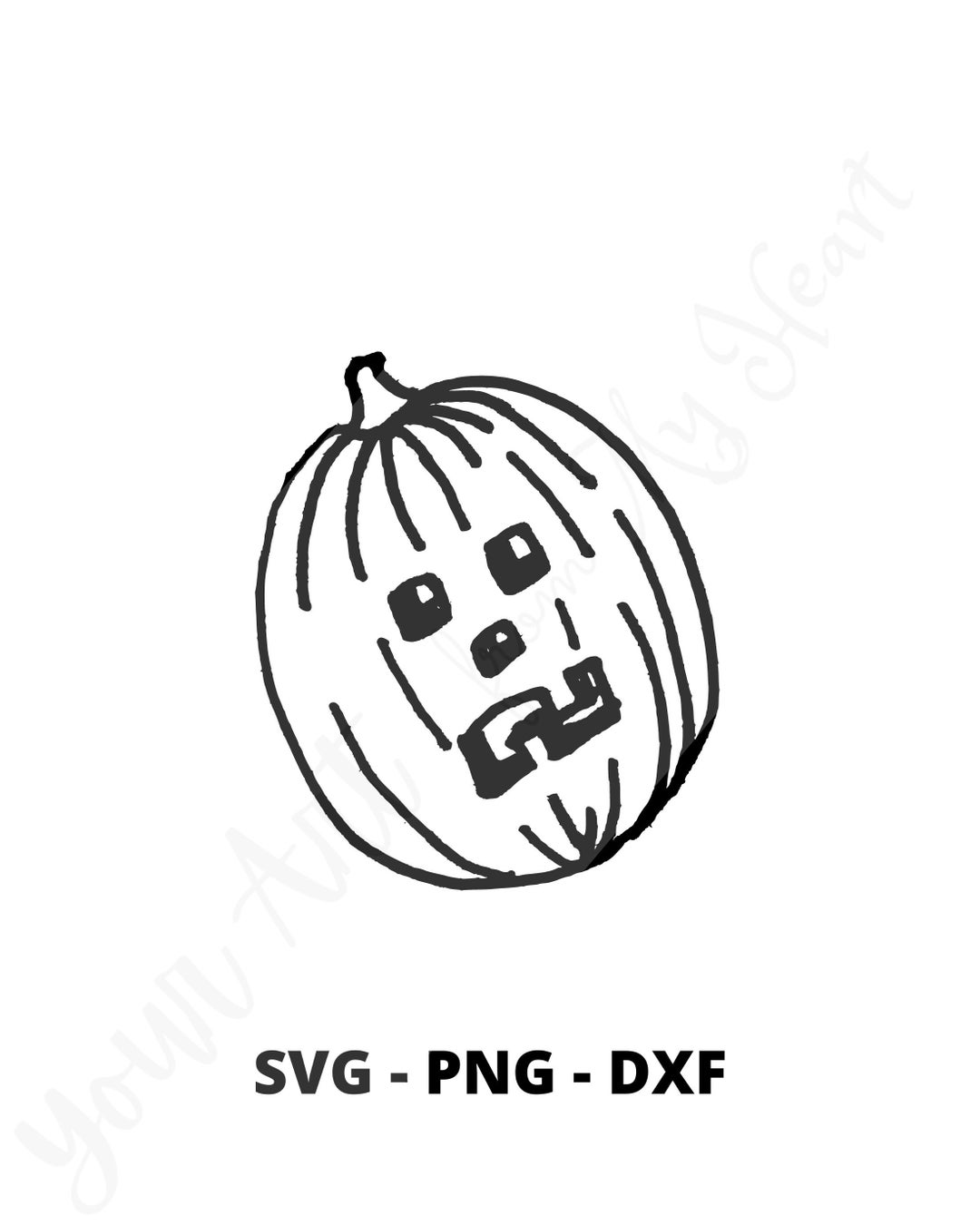 Jack-o-lantern SVG PNG DXF File, Halloween Printable Art, Jack-o ...