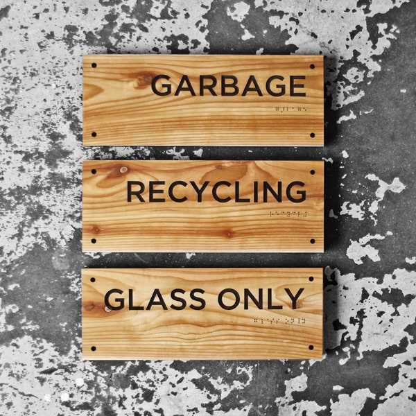 Trash Signs Exterior - Etsy