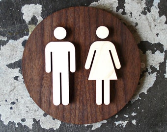 Custom Acrylic Washroom Sign Bathroom Sign Restroom Sign - Etsy