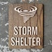 Emergency Storm Shelter Safety Sign - 9" X 12" Size - Commercial ...
