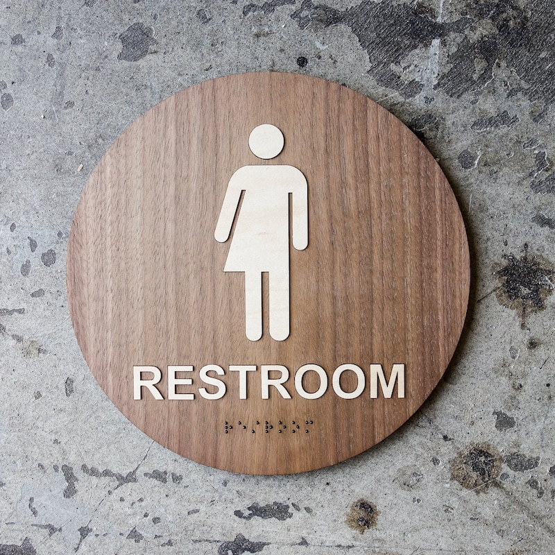 Unisex Bathroom Signs - Etsy