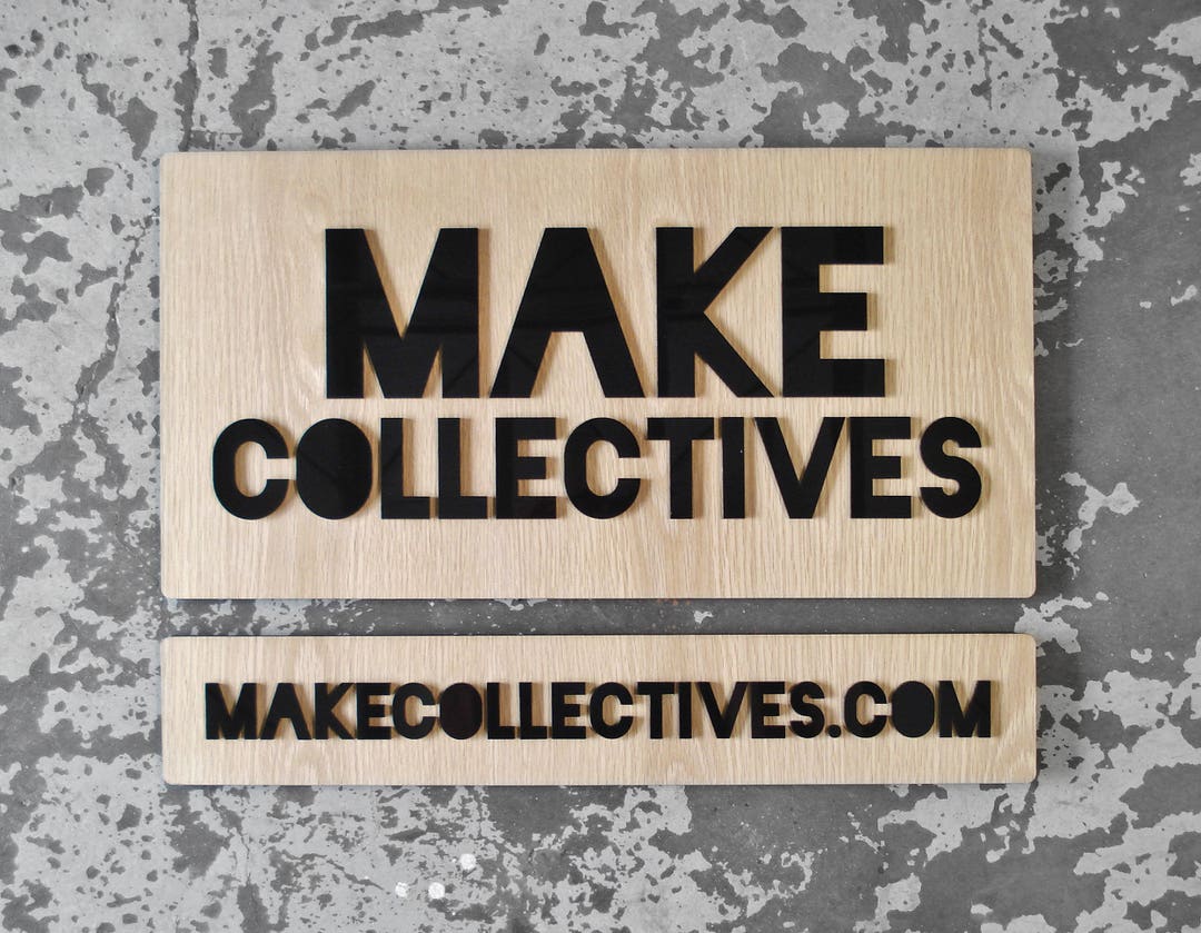 Large Interior Business Sign Set - Custom Contemporary Design - Modern ...