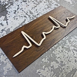 The ORIGINAL Custom EKG Heartbeat Wood Sign - Unique Design ...