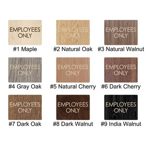 Employees Only Office Lettered Sign - Private Keep Out - Staff Only ...