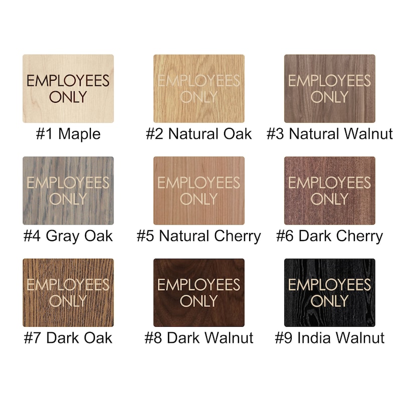 Employees Only Office Lettered Sign Private Keep Out Staff - Etsy