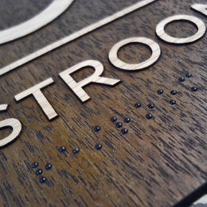 Custom Wood Office ADA Signs - ANY 2+ Signs - Includes Grade 2 Braille ...
