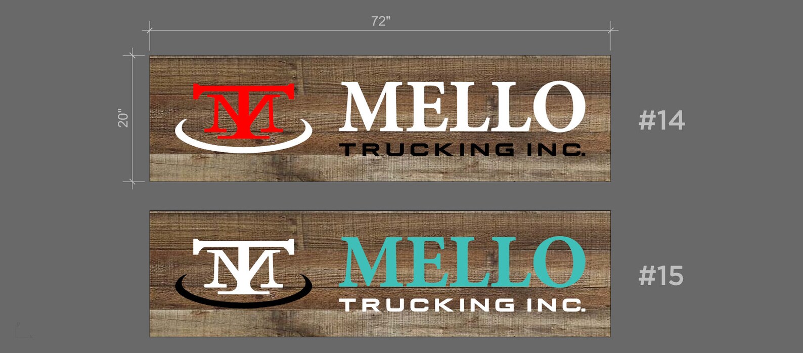 Custom Exterior Cedar Metal Sign 72 x 20 | Etsy