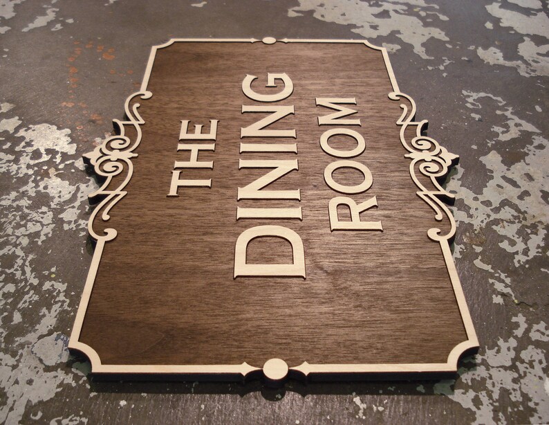 Custom Victorian Style Antique Room Sign Ornate Parlor Style - Etsy