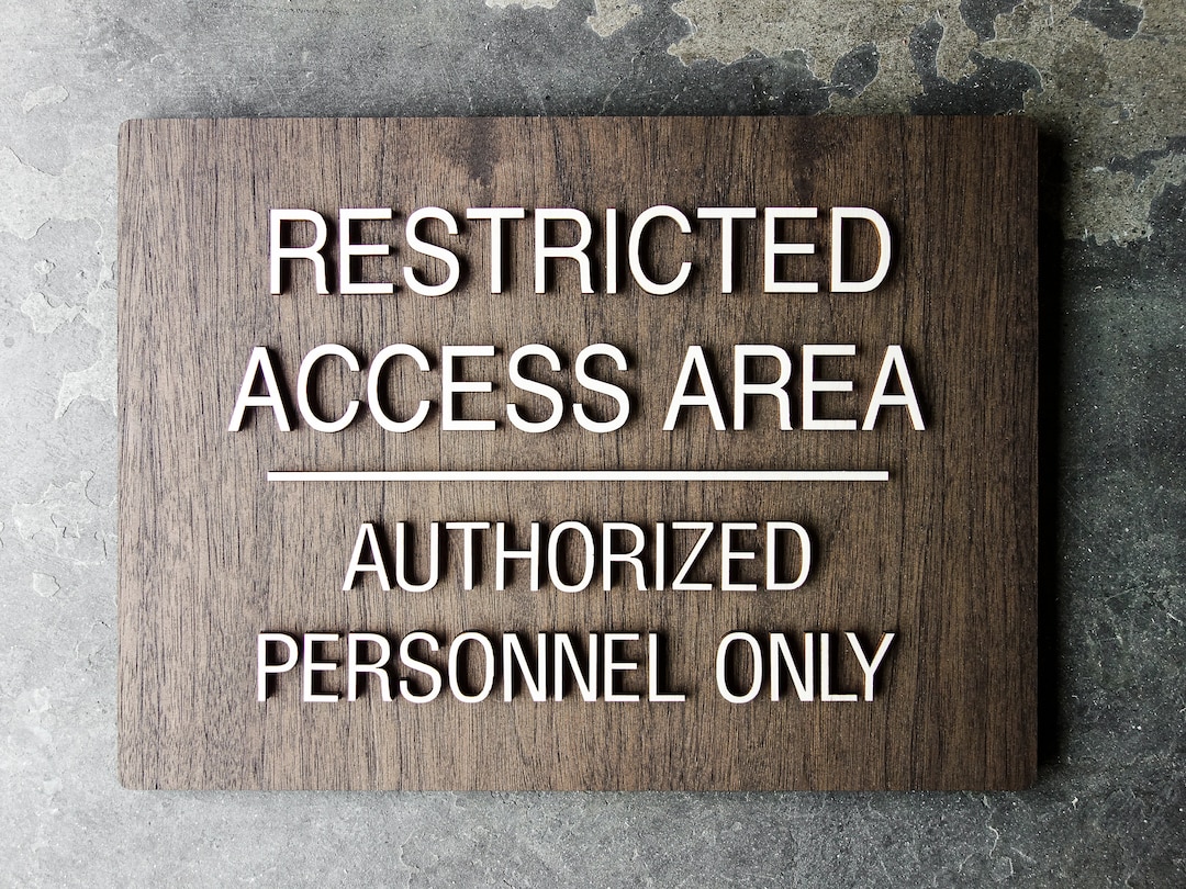 Restricted Access Keep Out Sign - Way Finding Signage - 9" X 12" Size ...