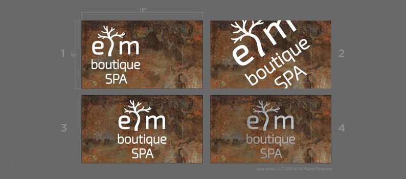 Custom Exterior Rusted Metallic Sign 10 X 18 - Etsy