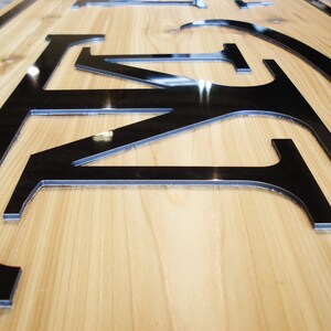 Custom Exterior Cedar Metal Sign - 72" X 20" - Professional Logo ...