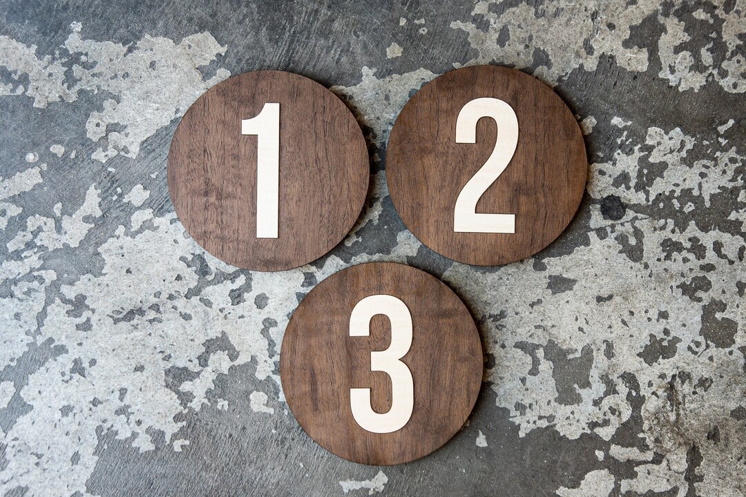 Any 3+ Square or Round Signs - Office Room Numbers & Letters - Circle ...
