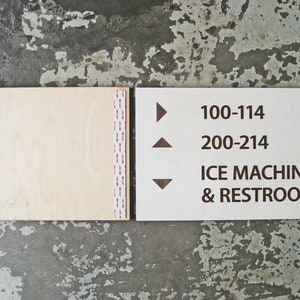Whitewash Directional Hotel Signs - Various Sizes & Finishes Available ...