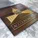 Solid Walnut Company Logo Sign - 36" X 36" - Interior & Exterior Wood ...