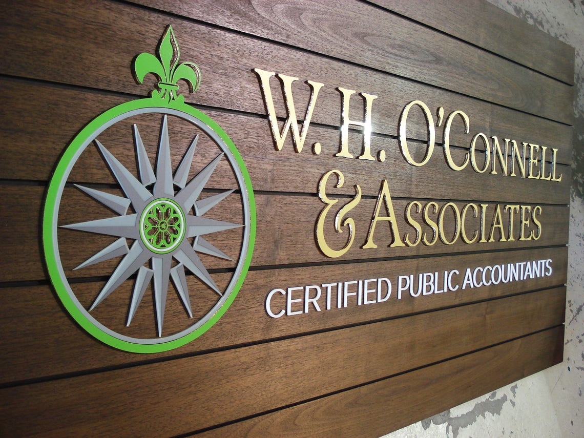 Exclusive Accounting Firm Office Sign Modern Business - Etsy