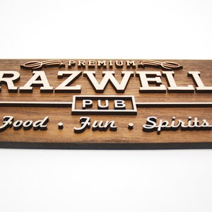 Dark Walnut Company Door Sign - 18" X 8" - Professional Office Look ...