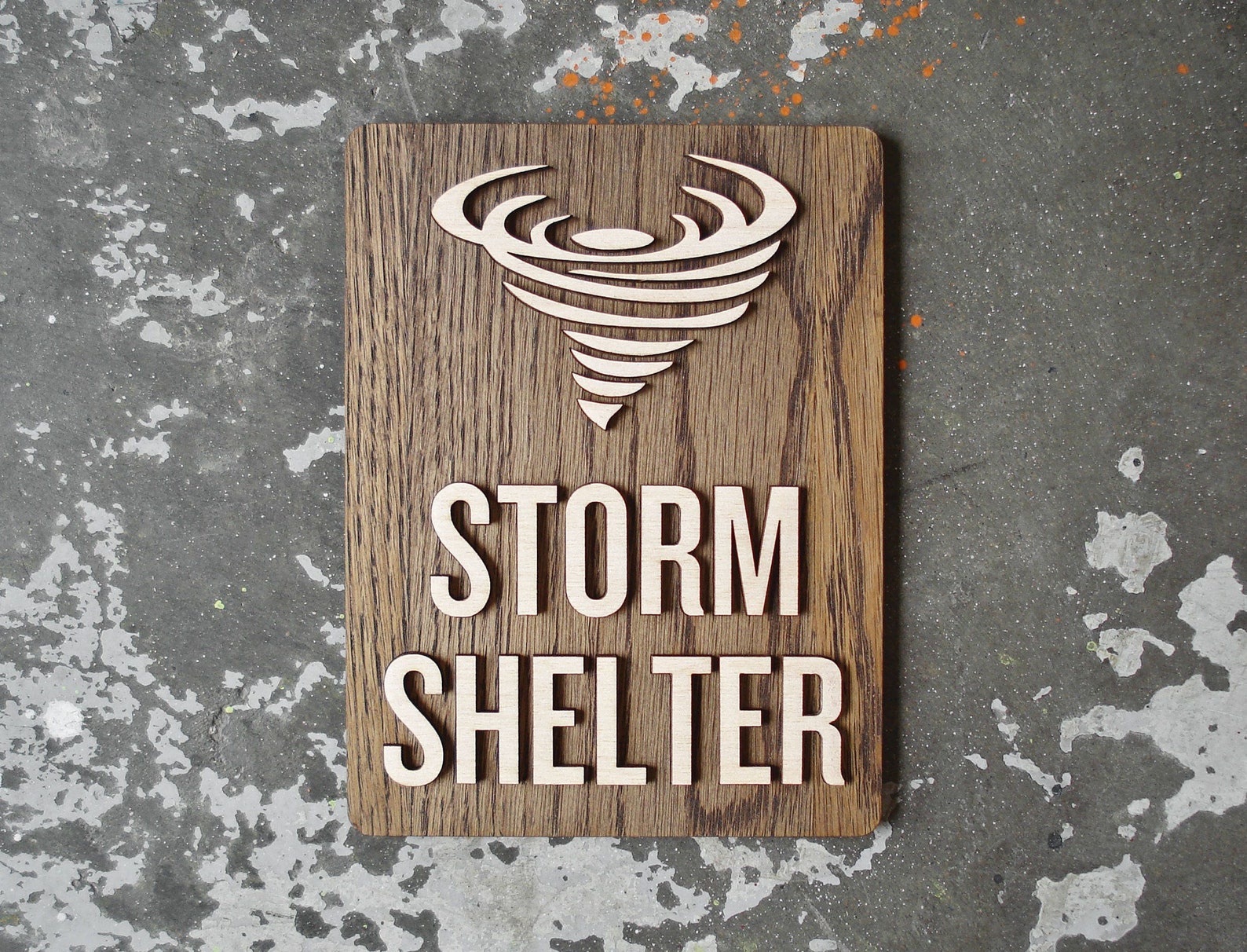 Emergency Storm Shelter Safety Sign 9 X 12 Size - Etsy