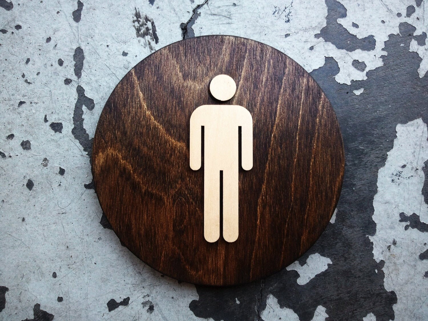 Mens Restroom Bathroom Wooden Sign WC Signage 6 or | Etsy