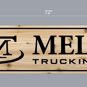 Custom Exterior Cedar Metal Sign - 72" X 20" - Professional Logo ...
