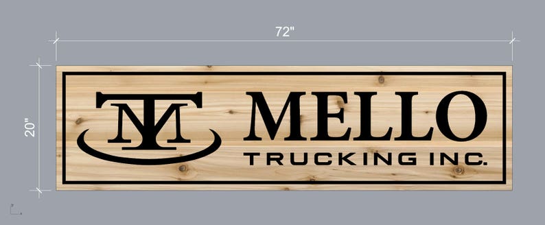 Custom Exterior Cedar Metal Sign 72 X 20 - Etsy