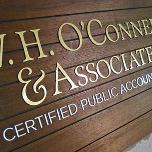 Exclusive Accounting Firm Office Sign - Modern Business Marketing - 48 ...