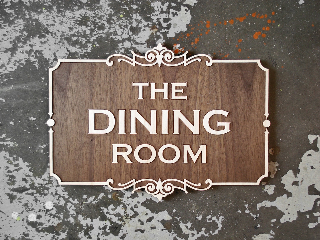 Custom Victorian Style Antique Room Sign Ornate Parlor Style - Etsy