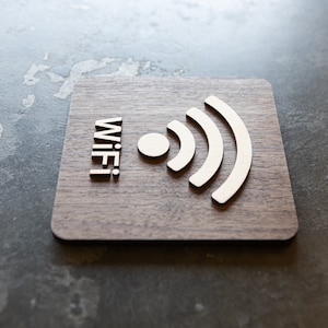 Free Wifi Wireless Internet Sign - Various Sizes & Finishes Available ...