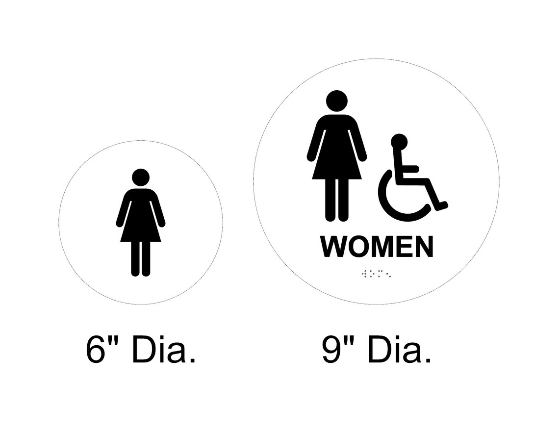 Women Restroom Bathroom Wooden Sign WC Signage 6 - Etsy