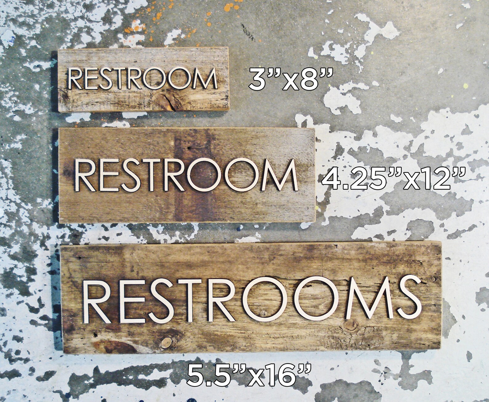 Reclaimed Barnwood Restroom Sign Rustic Bathroom Decor - Etsy