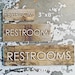 Reclaimed Barnwood Restroom Sign Rustic Bathroom Decor - Etsy