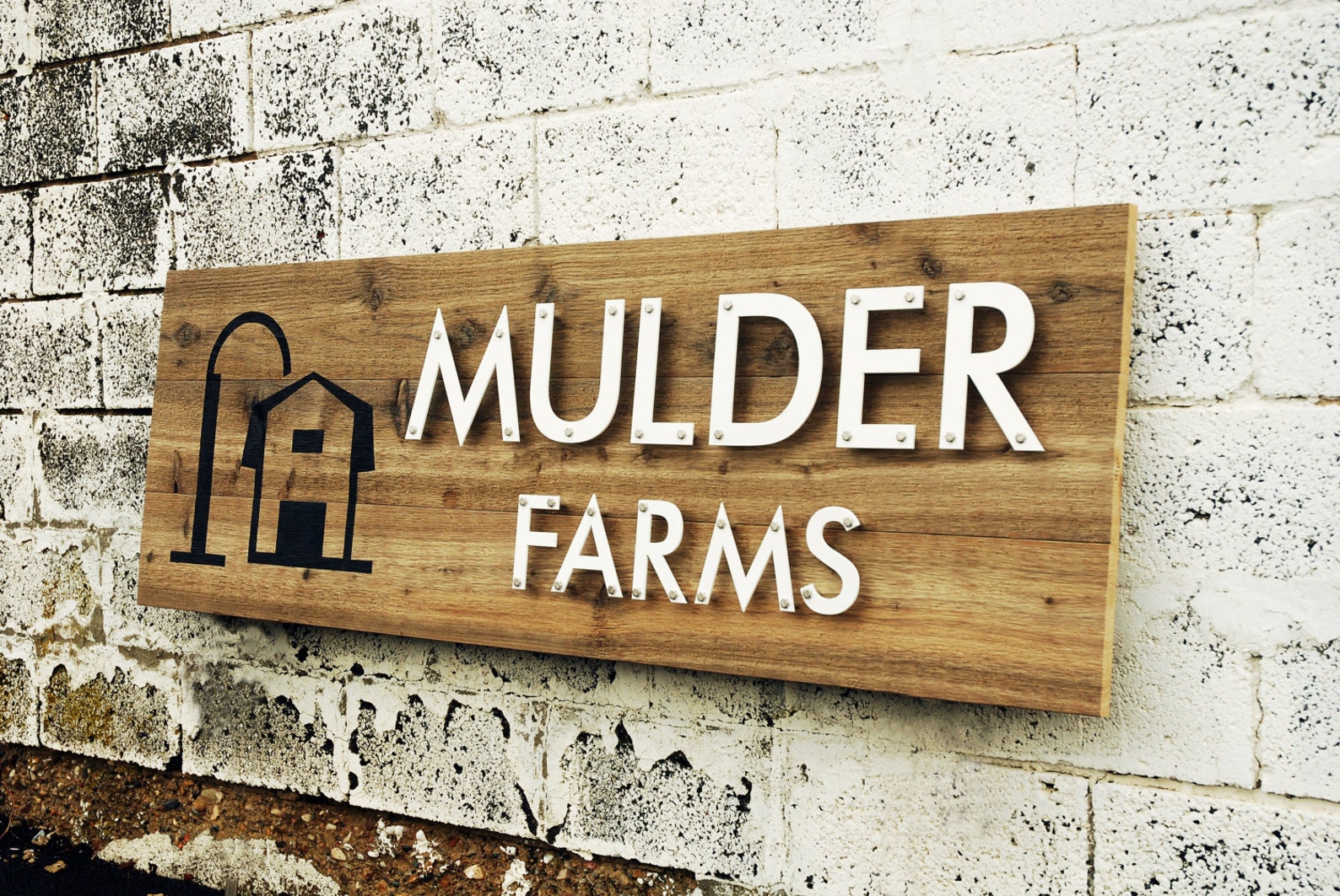 Large Exterior Custom Business Sign - Rough Cut Weathered Cedar - Wood ...