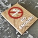 Exterior Oak No Smoking Sign 7x9 Size Solid Wood With Raised Tactile ...