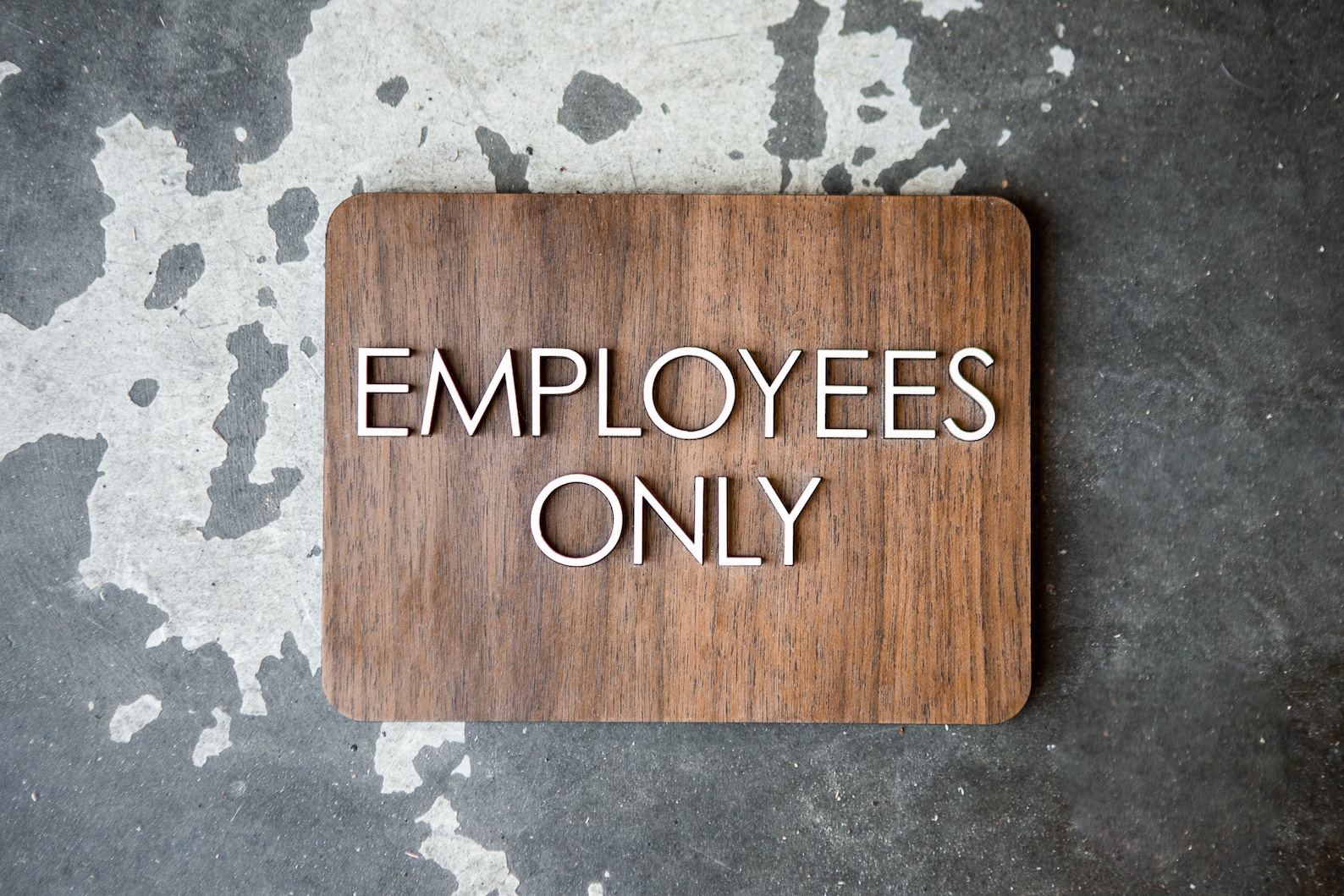 Employees Only Office Lettered Sign Private Keep Out Staff - Etsy