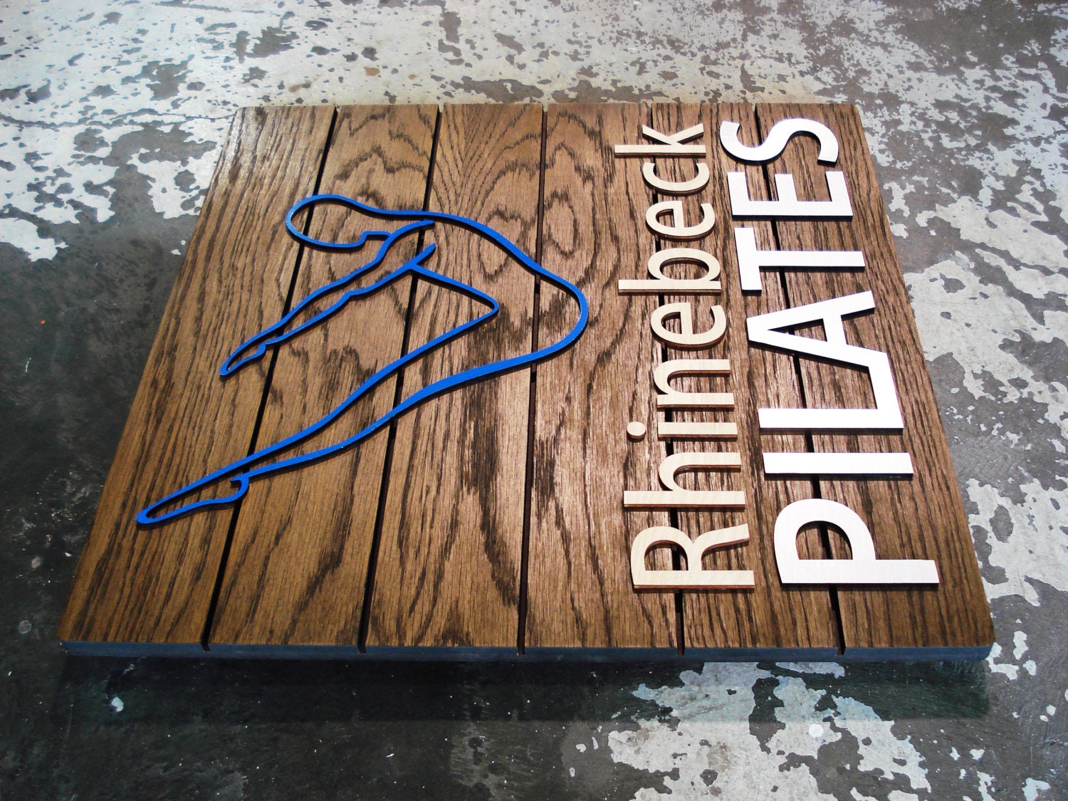 Dark Oak Custom Business Sign Unique Logo Advertising Wood | Etsy