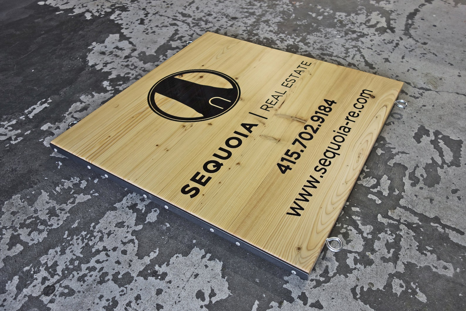 Wooden Real Estate Hanging Sign 24x24 Size - Etsy