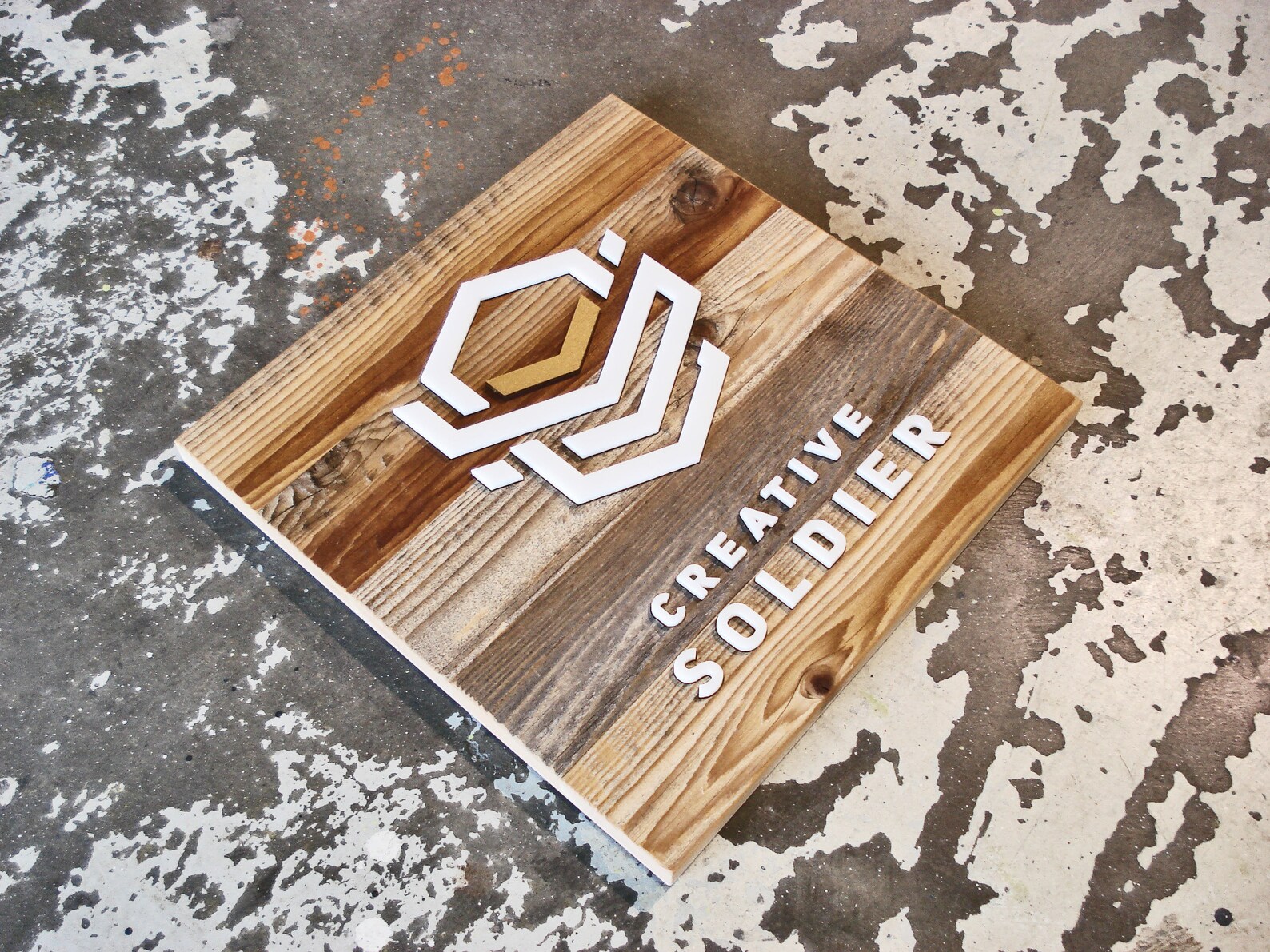 Custom Reclaimed Wood Logo Sign 18 X 18 Modern - Etsy