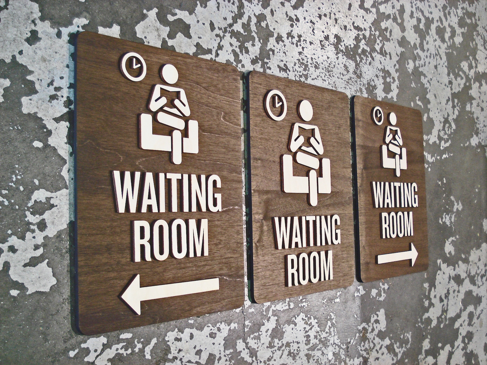 Waiting Room Doctor Office Sign Directional Arrows 9 - Etsy