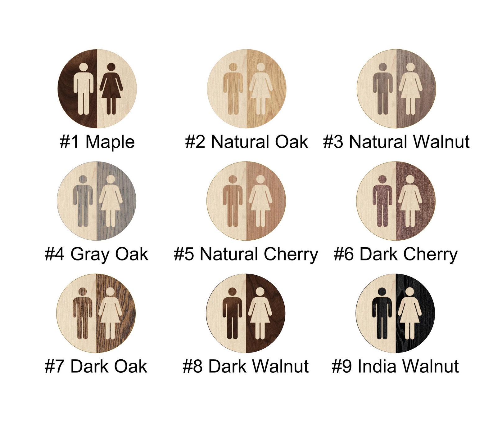 The ORIGINAL Half & Half Unisex Bathroom Sign Office - Etsy