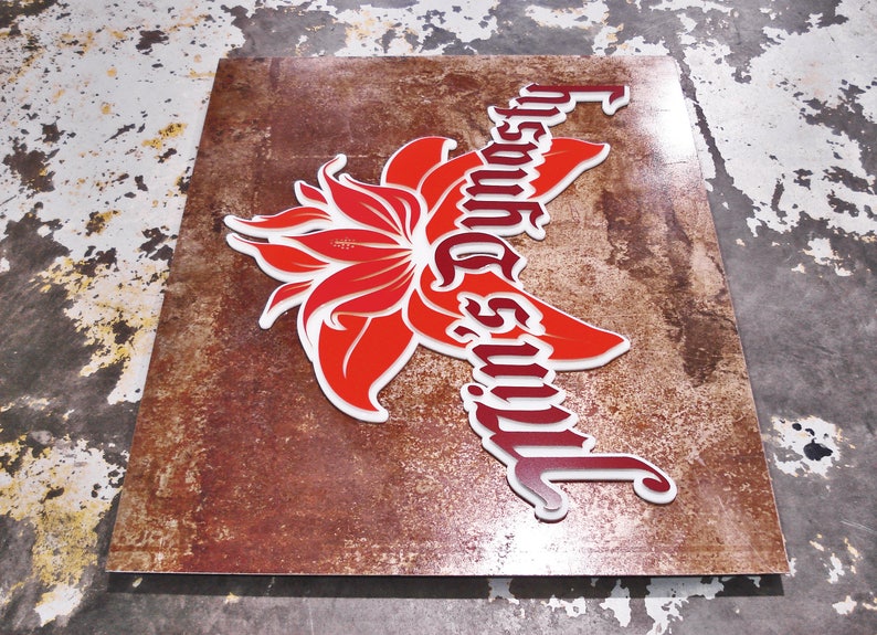 Custom Exterior Rusted Metal Sign 24 X 20 - Etsy