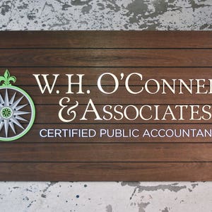 Exclusive Accounting Firm Office Sign - Modern Business Marketing - 48 ...