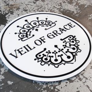 Large Exterior Metal Logo Sign - 32" Diameter - Custom Designed ...