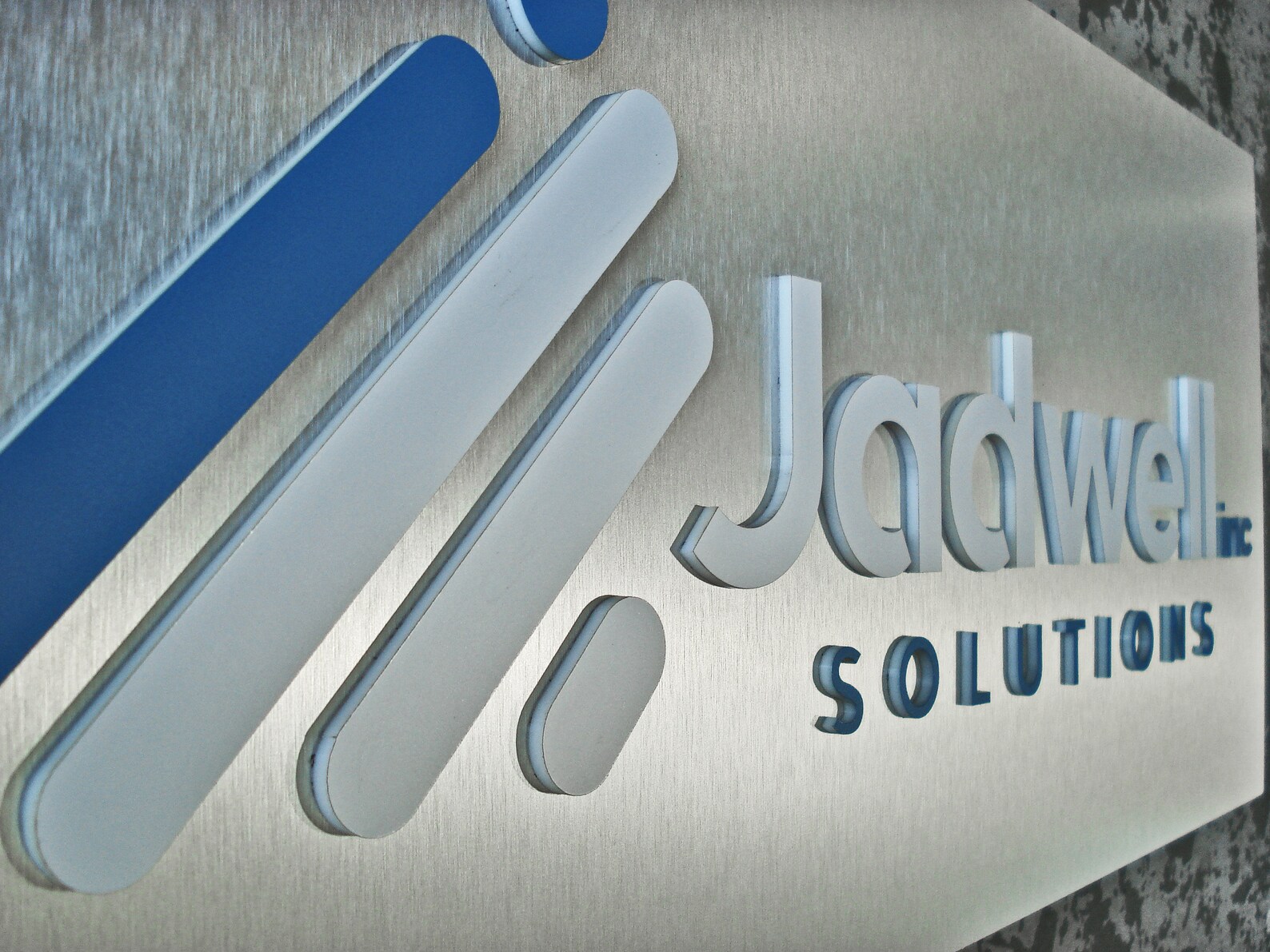 Brushed Metal Custom Logo Sign Professional Company Signage - Etsy