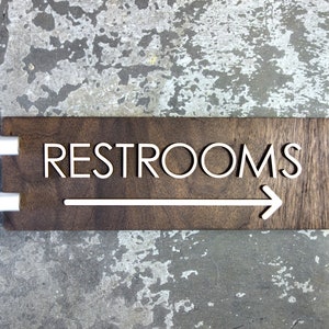 Double Sided Arrow Blade Sign - Flag Mounted Directional Signage ...